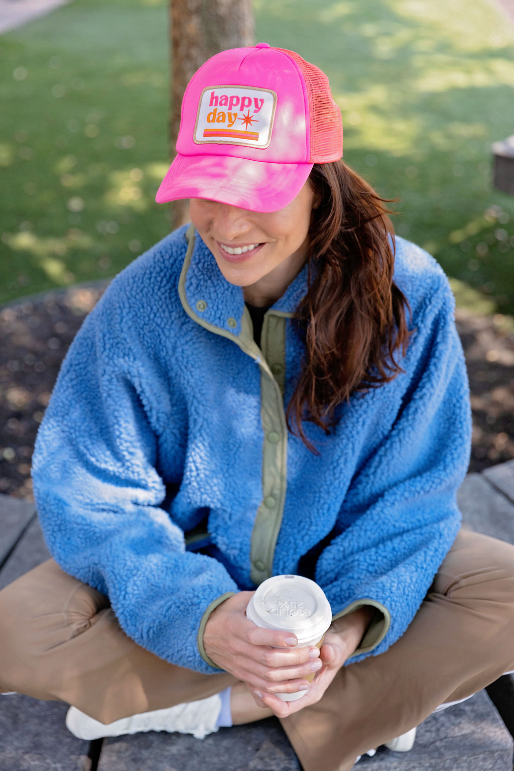 Happy Day Trucker Hat – ShopCapitalZ